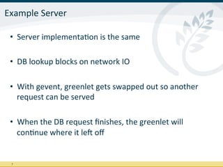Gevent at TellApart | PDF