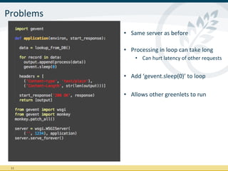 gevent at TellApart | PPT