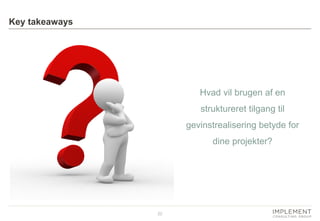 Gevinstrealisering - en struktureret tilgang | PDF