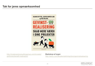 Gevinstrealisering - en struktureret tilgang | PDF