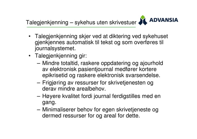 Presentasjon gevinstrealisering 121010_bjørn sund | PPT