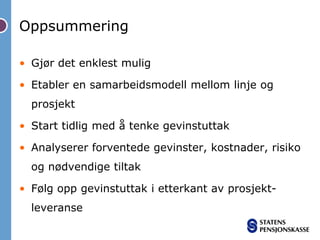 Gevinstrealisering i spk | PPTX