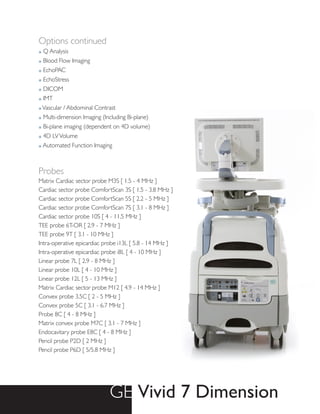 Ge vivid7 dimension | PDF