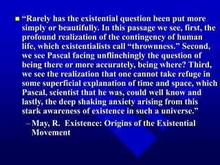 G Existentialism Introduction.ppt | Religion & Spirituality
