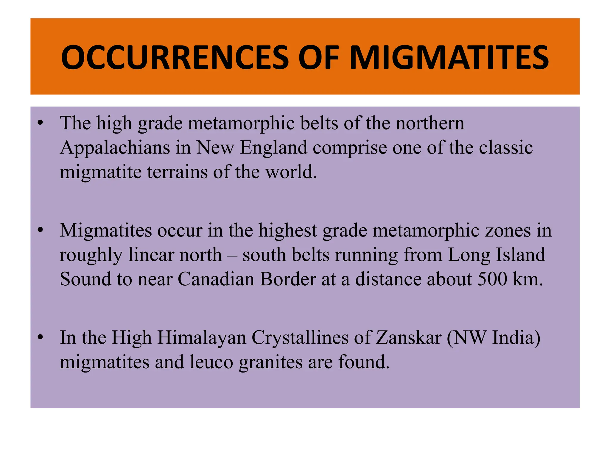 MIGMATITE (Igneous Petrology) [undergraduate] | PPTX