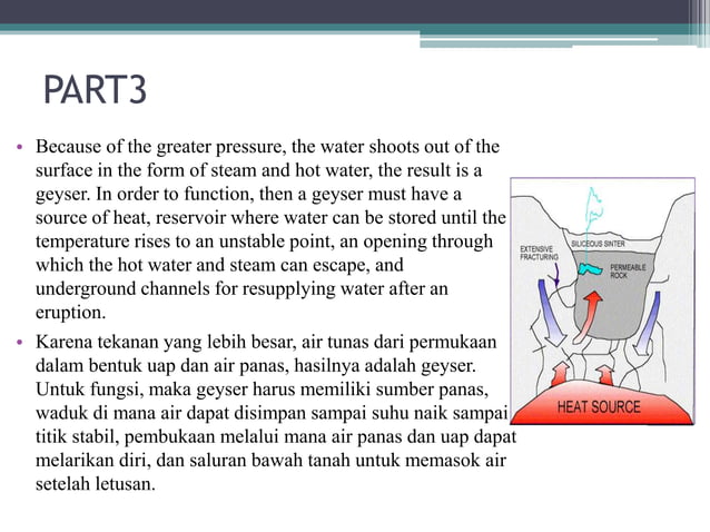 Geyser | PPTX | Geology | Science