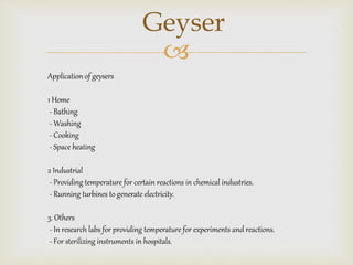 Geyser | PPTX