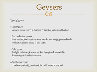 Geyser | PPTX