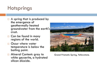 Geysers and Hotsprings | PDF
