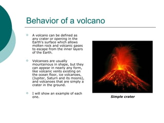 Geysers & volcanoes (José Jiménez) | PPT | Geography | Science