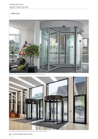 Geze - automatic and manual revolving doors | PDF