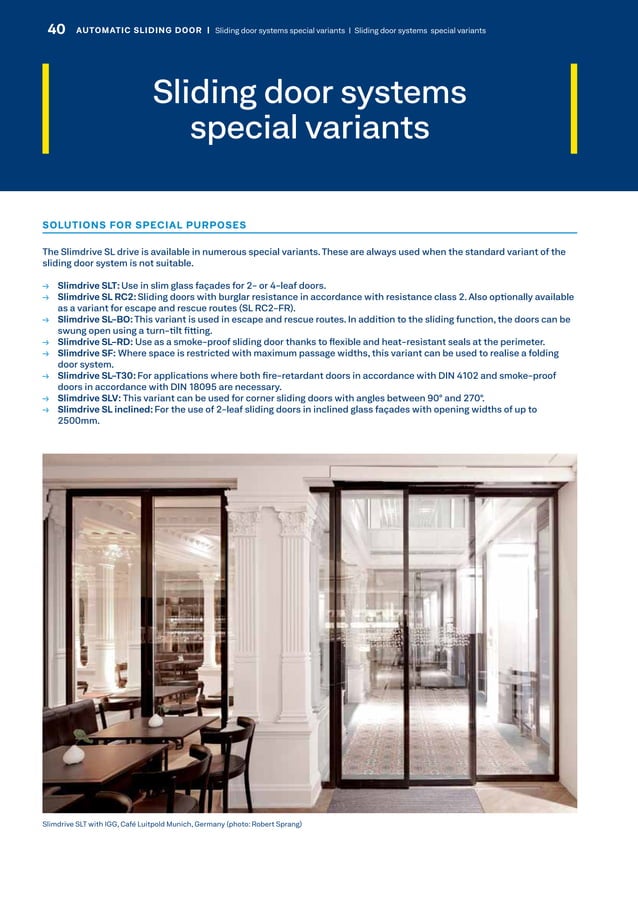 Geze - automatic sliding doors | PDF