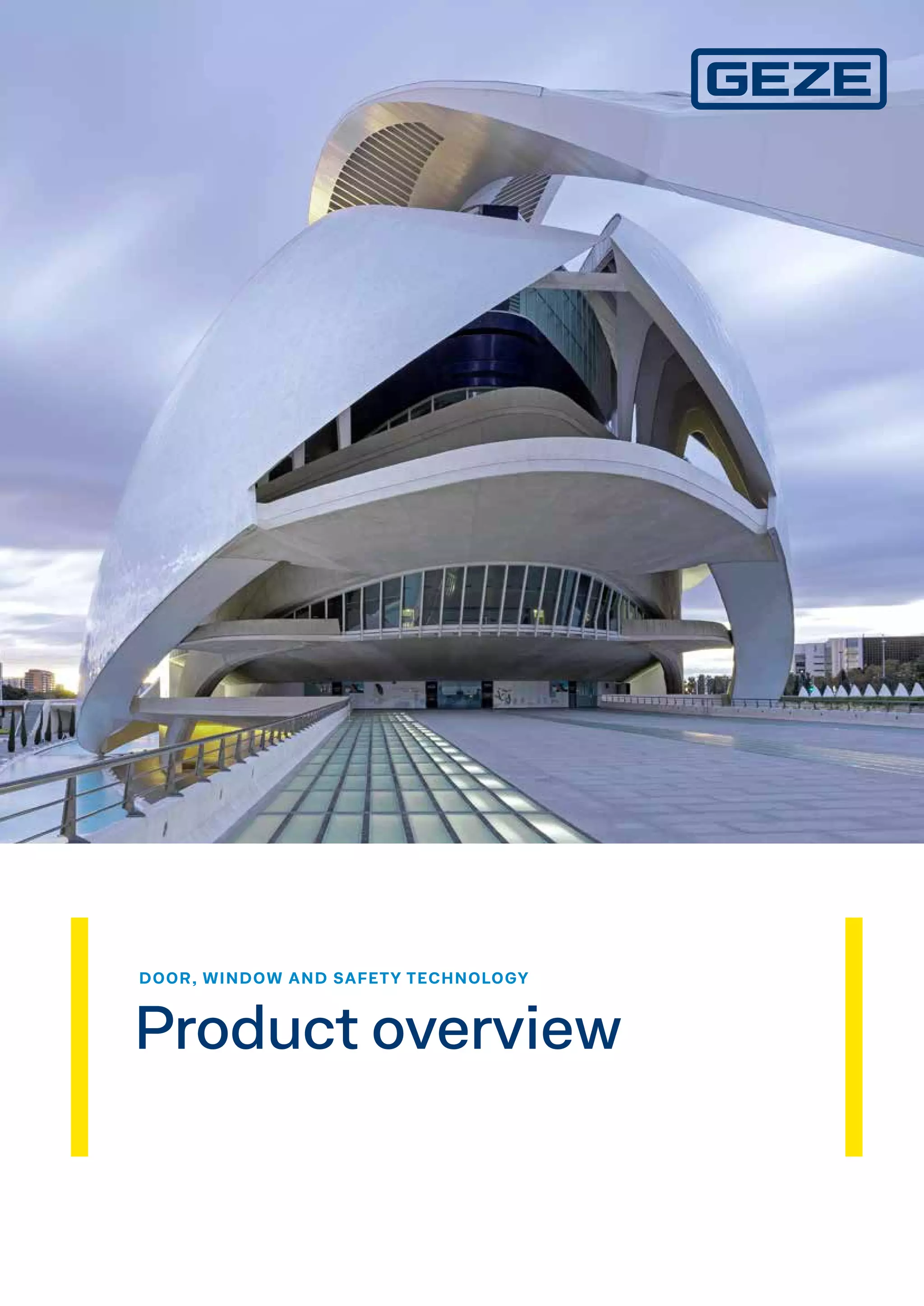 Geze brochure product overview | PDF