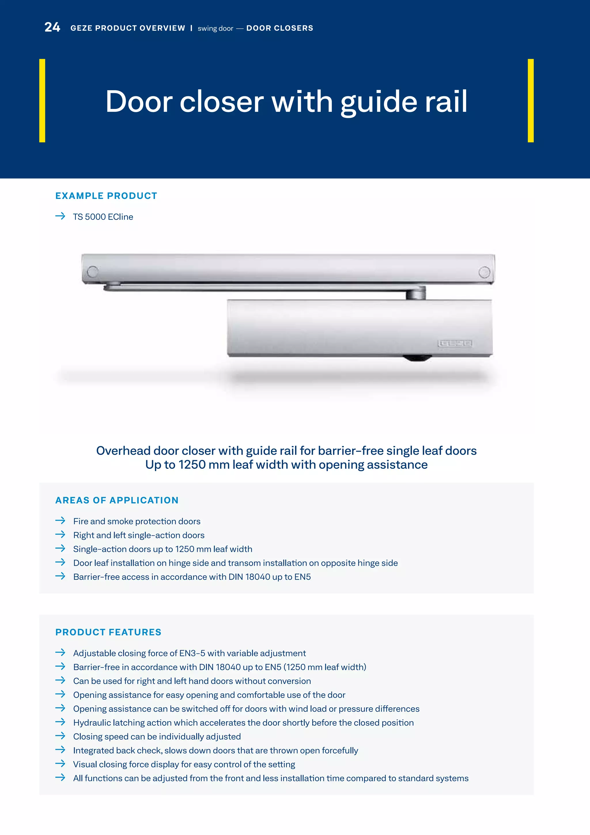 Geze brochure product overview | PDF