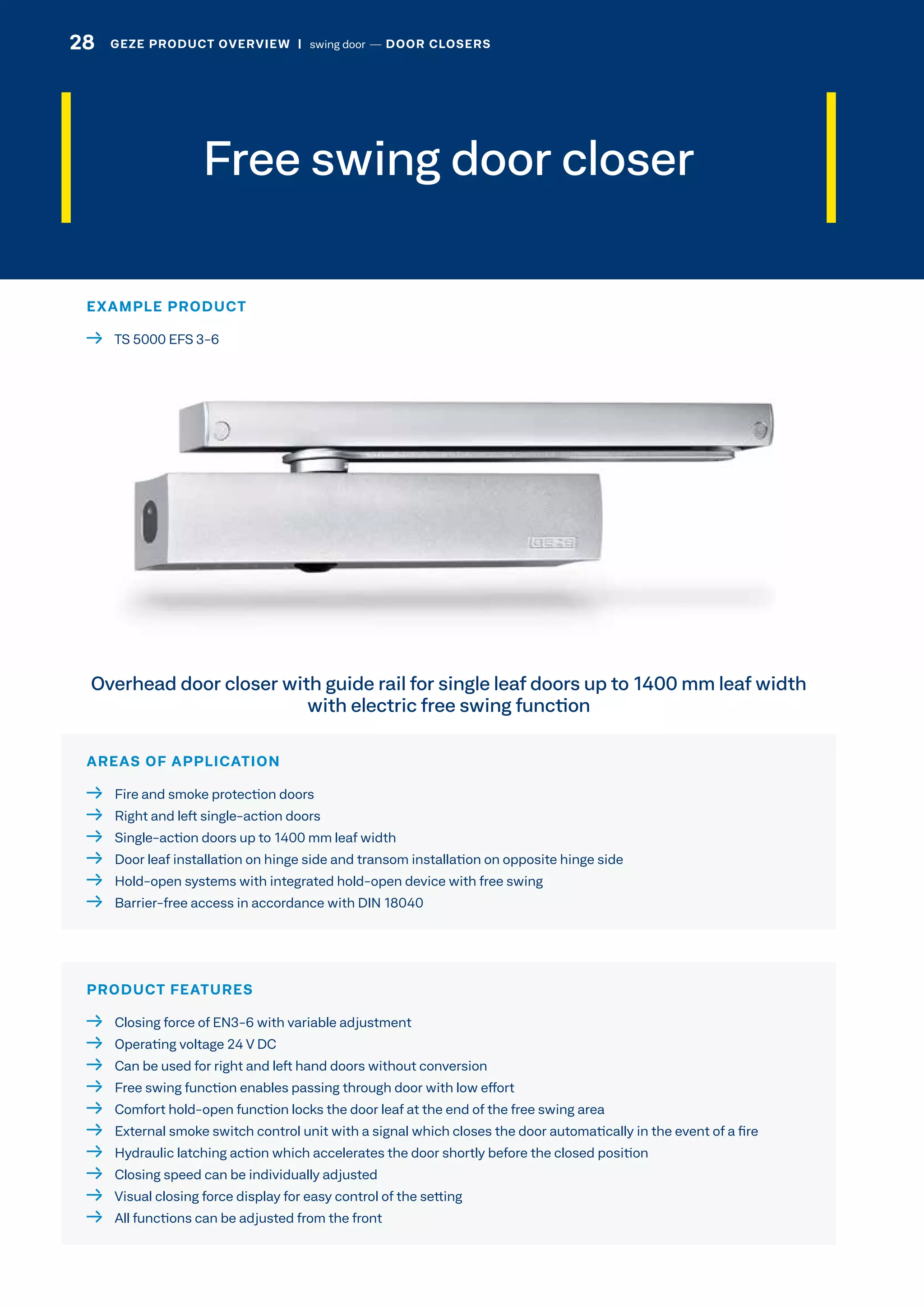 Geze brochure product overview | PDF