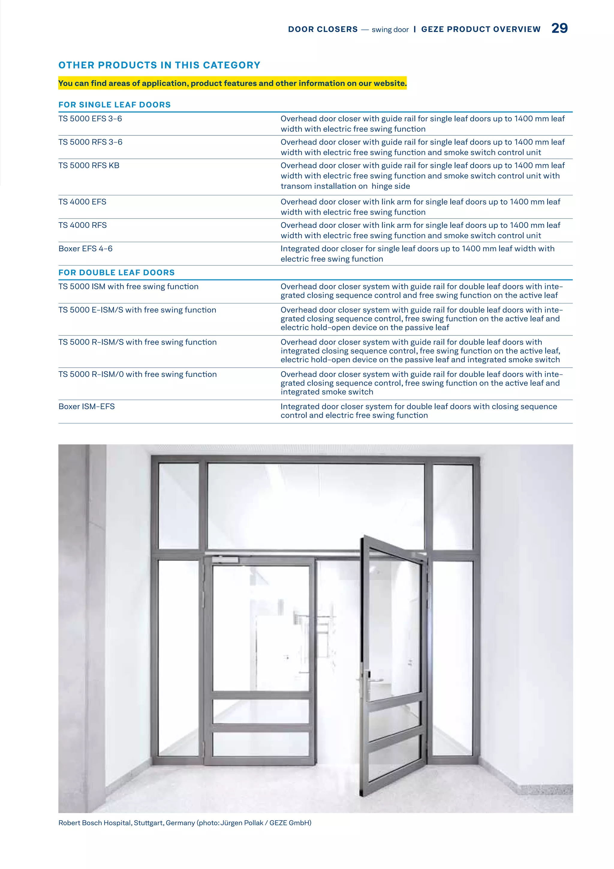 Geze brochure product overview | PDF