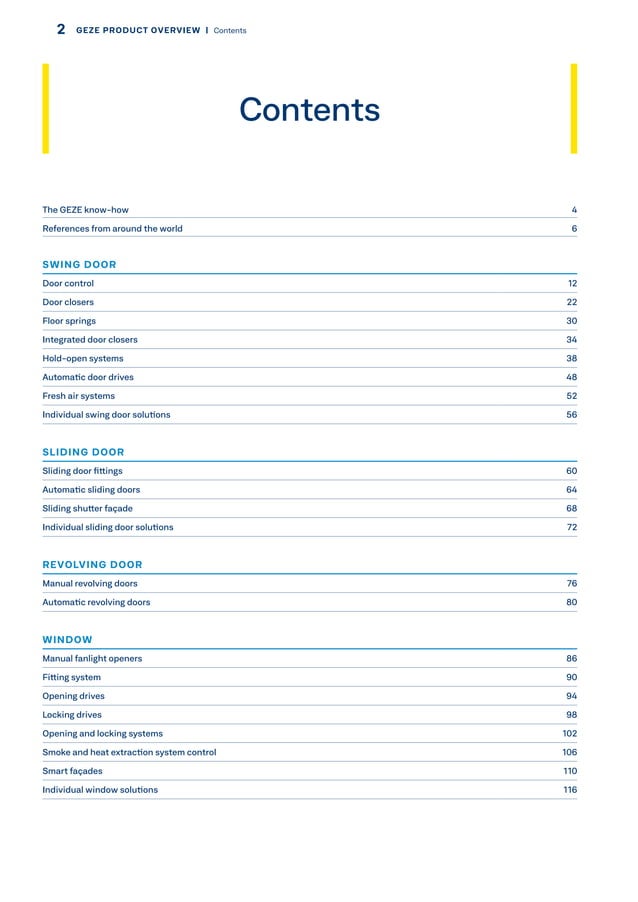 Geze brochure product overview | PDF