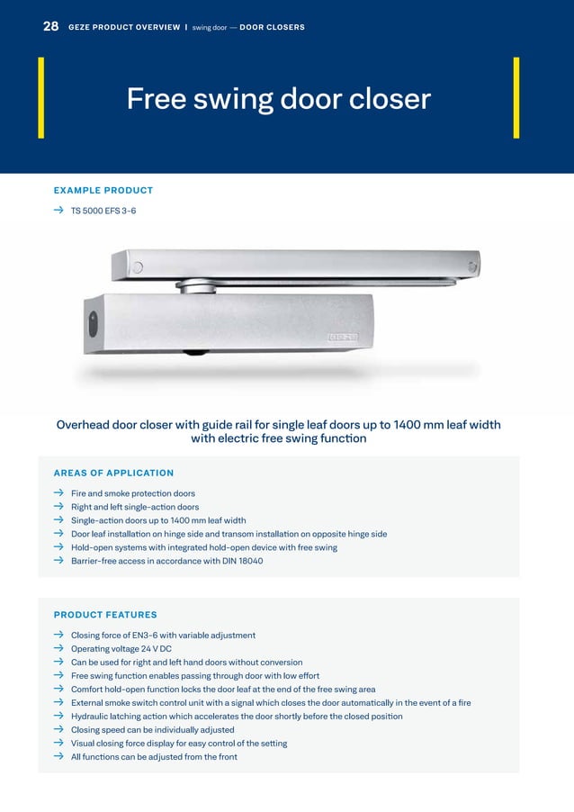 Geze brochure product overview | PDF