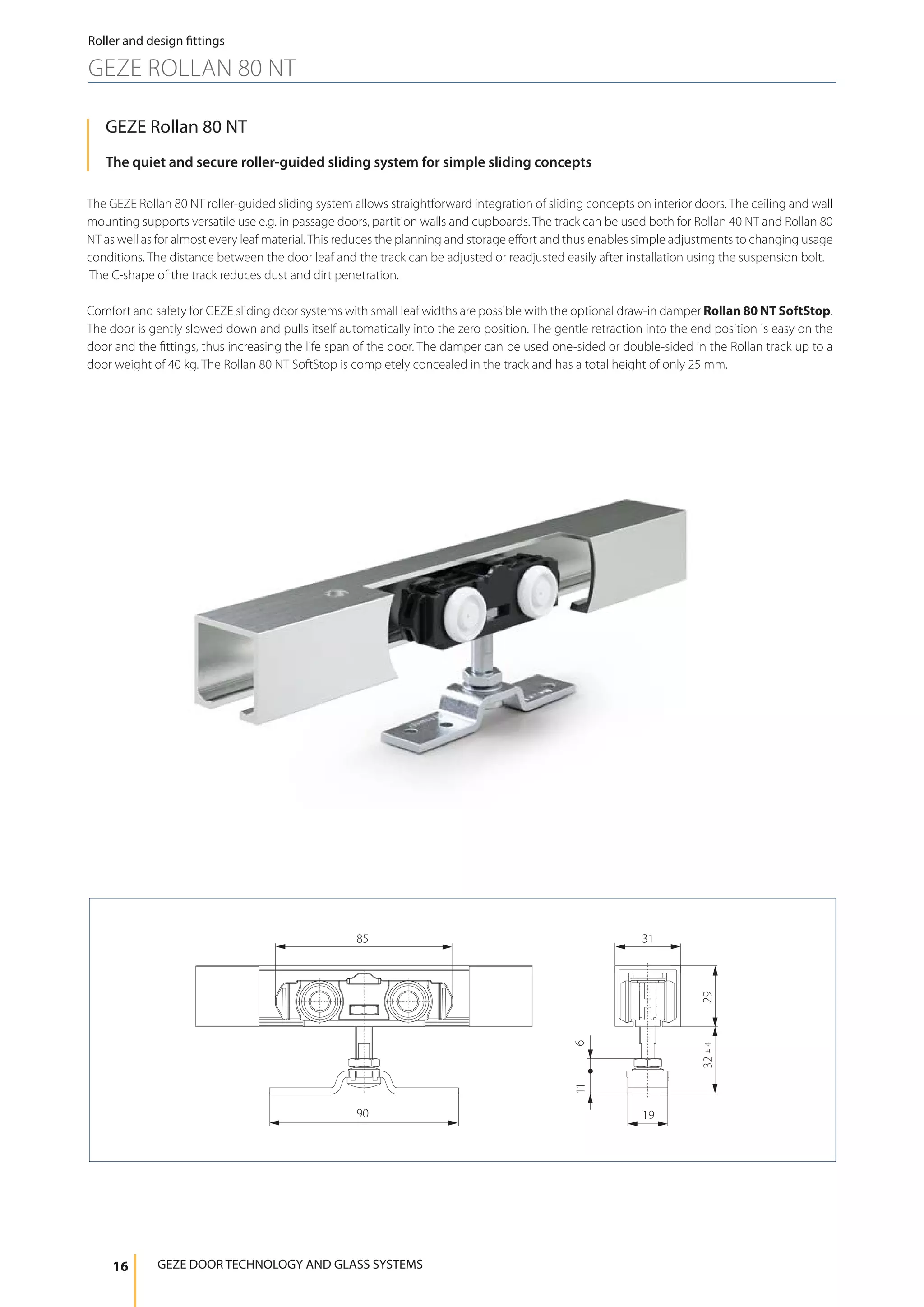 Geze sliding fitting systems | PDF