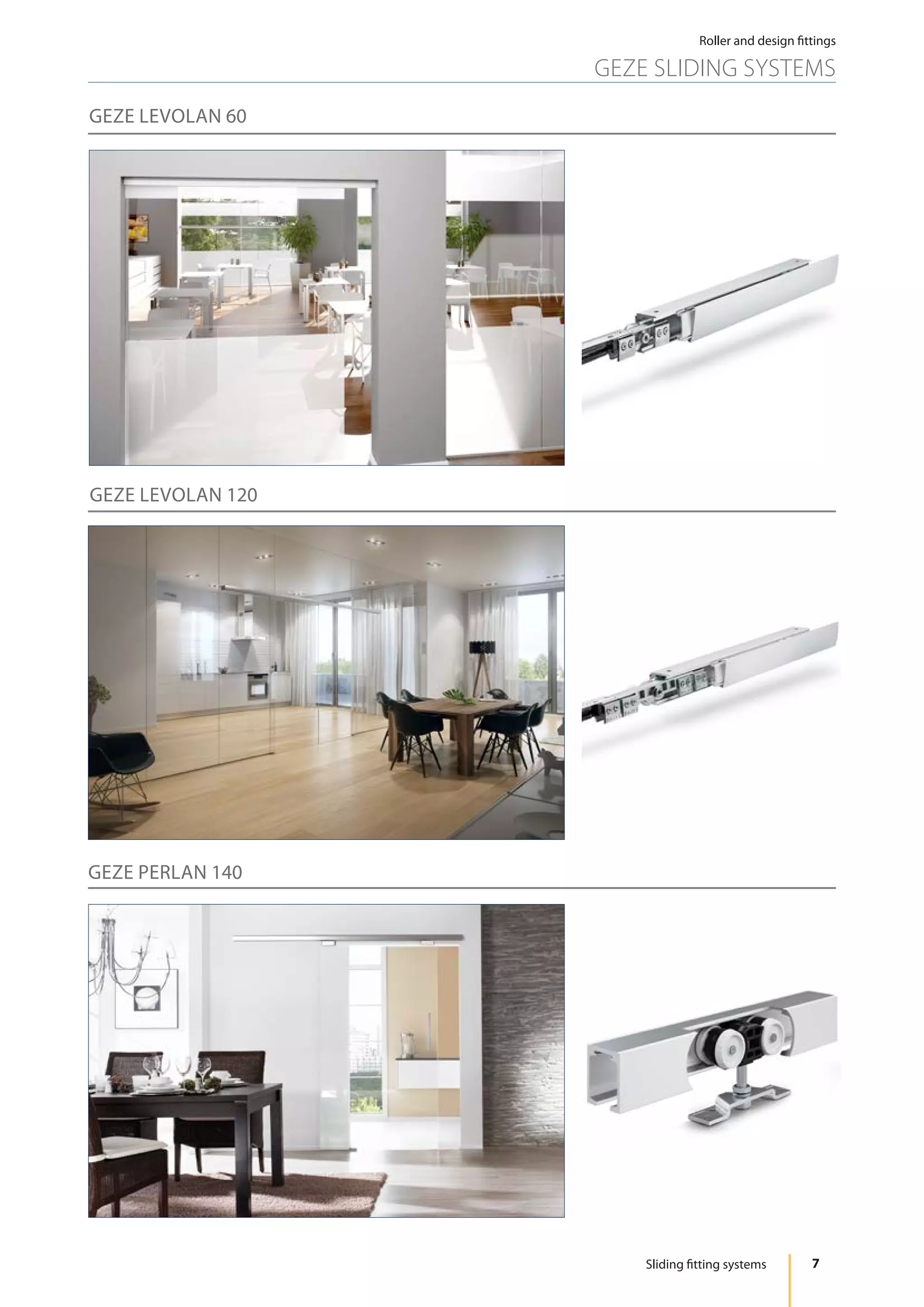 Geze sliding fitting systems | PDF