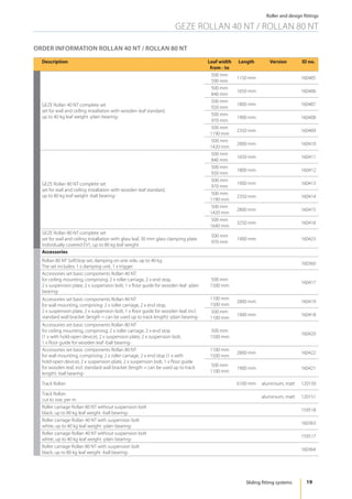 Geze sliding fitting systems | PDF