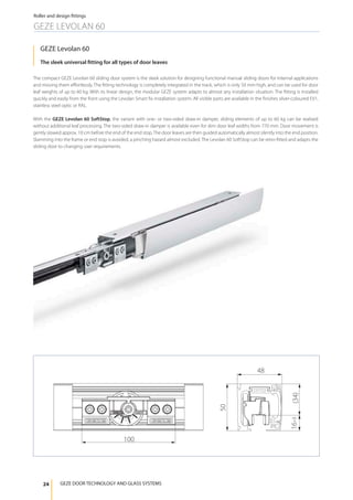 Geze sliding fitting systems | PDF