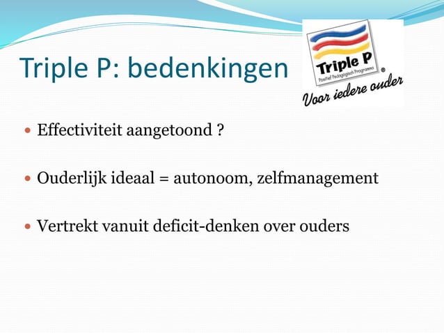 Gezinso triple, practice en evidence | PPT