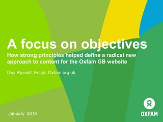 A focus on objectives | PDF