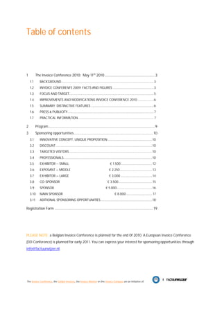 Dutch Invoice Conference 2010 | PDF