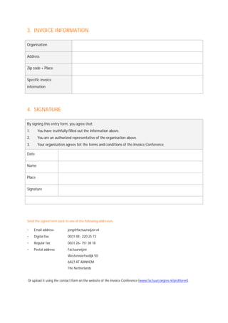 Dutch Invoice Conference 2010 | PDF