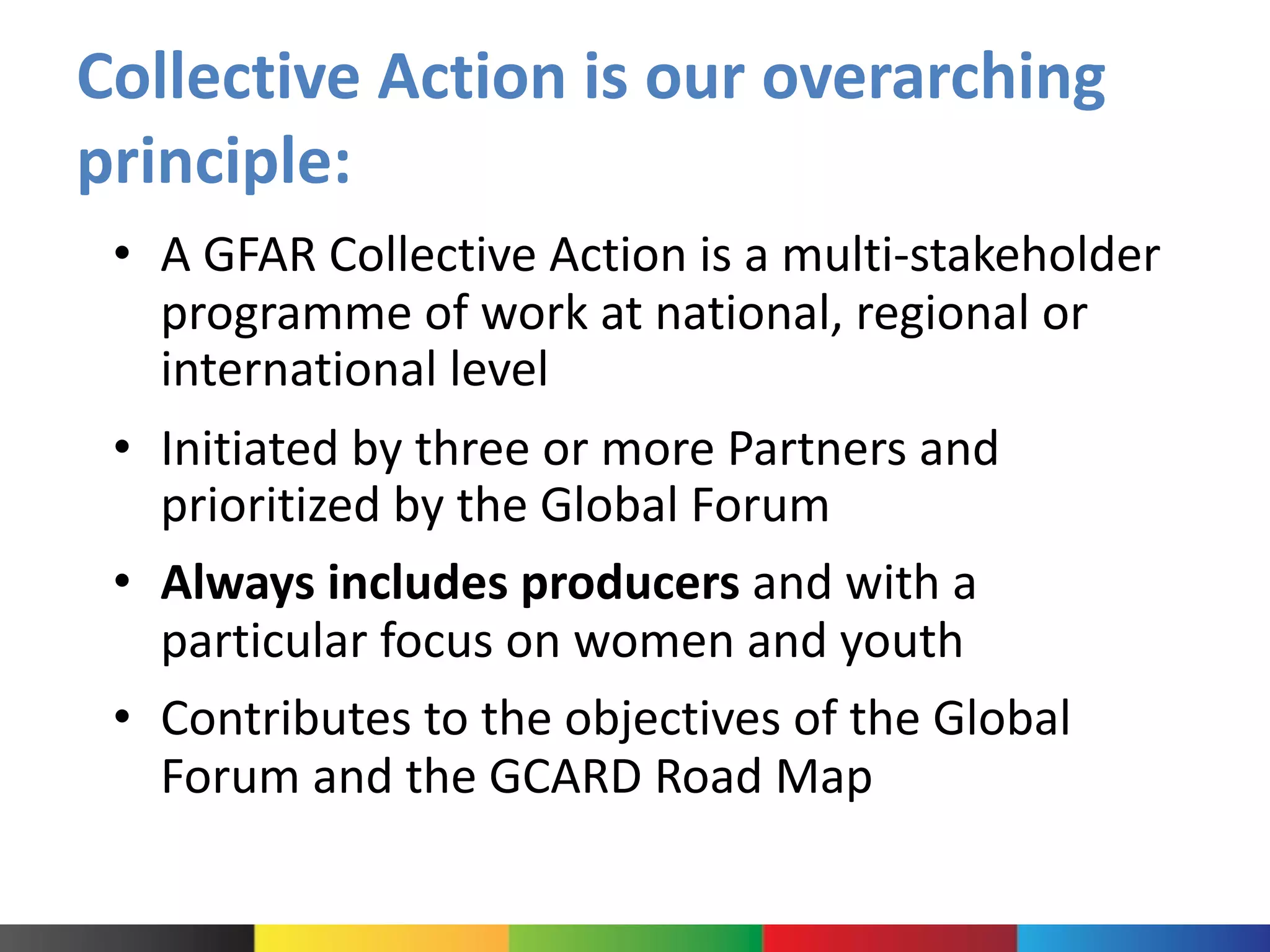 GFAR evolution and GCARD 3: Implications for governance | PPT