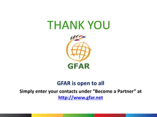 GFAR evolution and GCARD 3: Implications for governance | PPT
