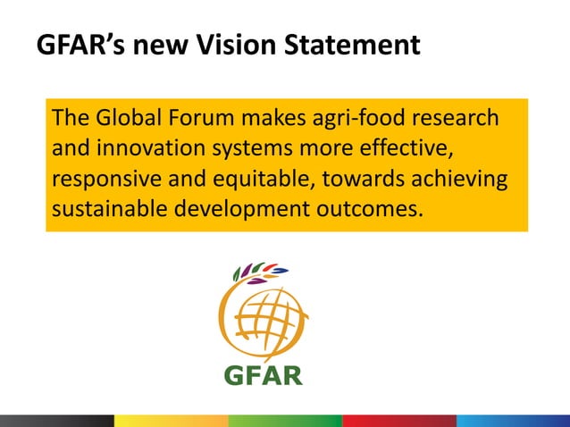 GFAR evolution and GCARD 3: Implications for governance | PPT