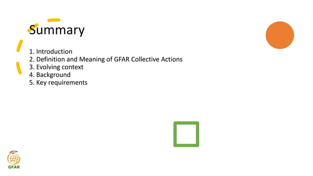 GFAR and Collective Action | PDF | Agriculture | Industries