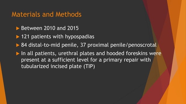 Journal Club 'Hypospadias repair with the glanular-frenular collar (GFC ...