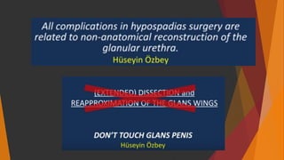 Journal Club 'Hypospadias repair with the glanular-frenular collar (GFC ...