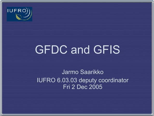 GFDC and GFIS | PPT