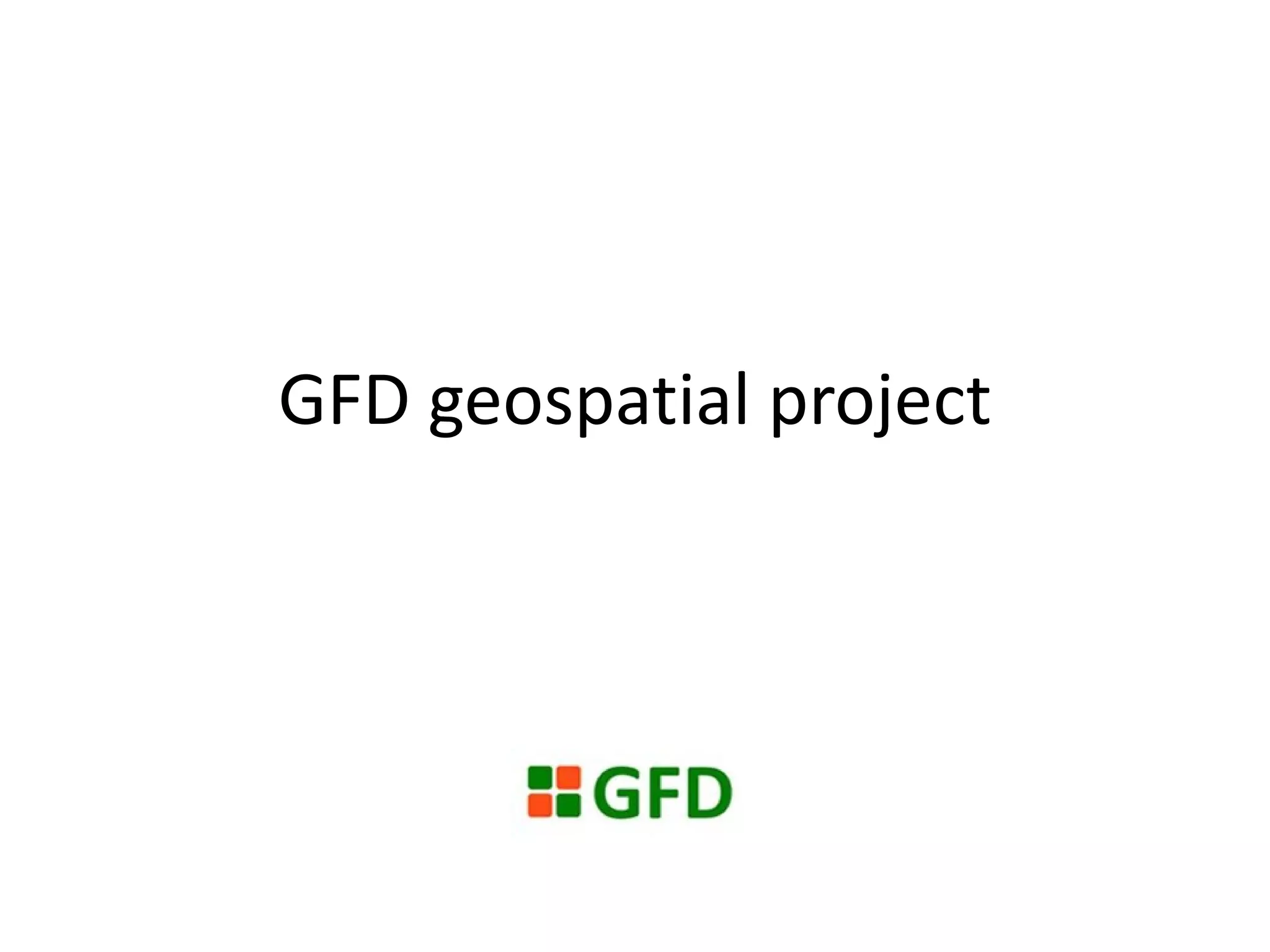 Gfd geospatial projects | PDF | Science