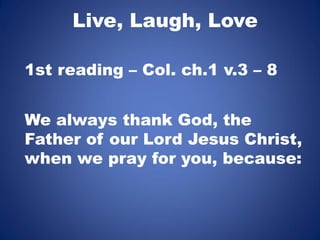 Live Laugh Love | PDF