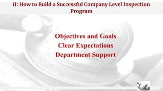Successful Company Level Inspection Programs | PDF