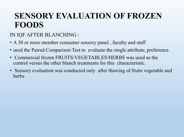 sensory evaluation and requirements, and importance in food industry | PPTX