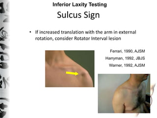 Chengdu instability clinical examination | PPTX