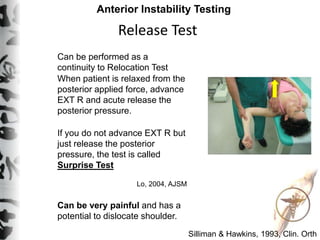 Chengdu instability clinical examination | PPTX