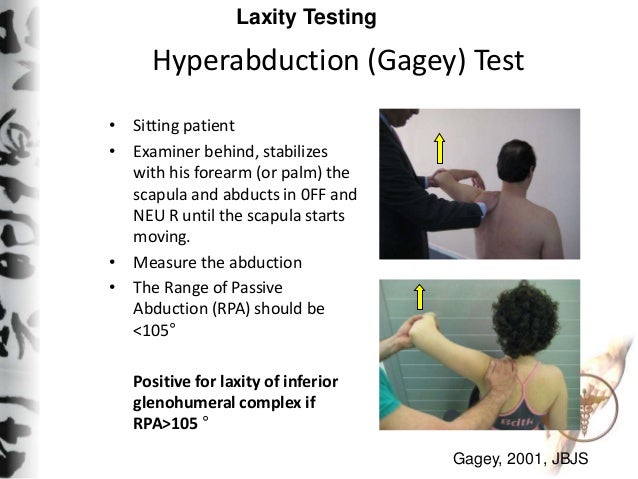 Chengdu instability clinical examination