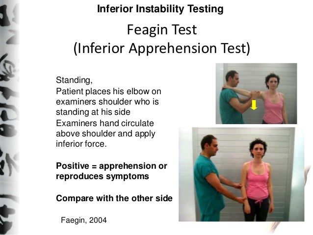 Chengdu instability clinical examination