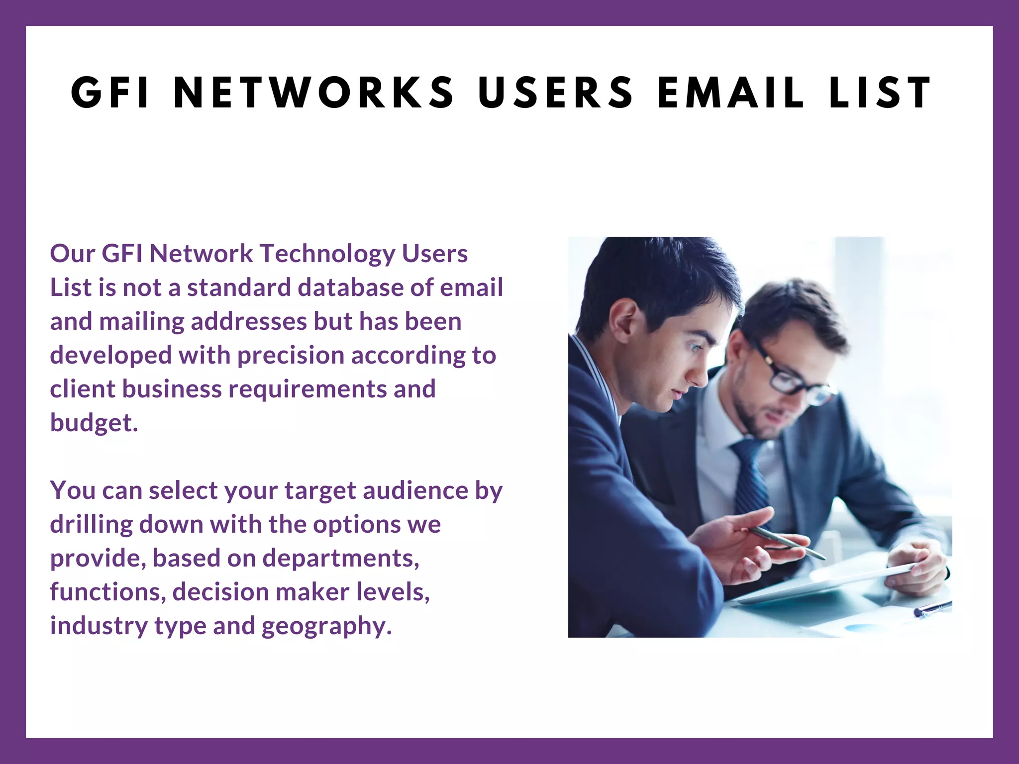 Gfi networks users email list | PPT
