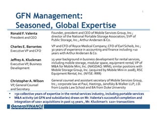 General Finance Investor Presentation March 2012 | PDF