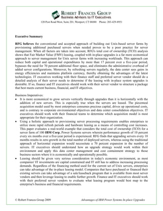 IGF: Robert Francis Group whitepaper: The Advantages of IBM Power ...