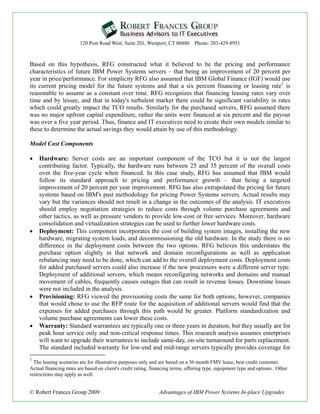 IGF: Robert Francis Group whitepaper: The Advantages of IBM Power ...