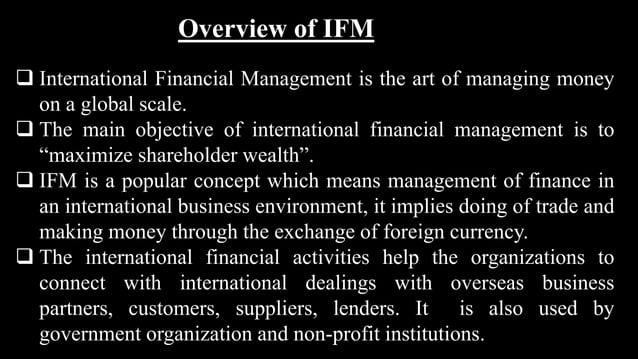 Global financial management, international financial management | PPTX ...
